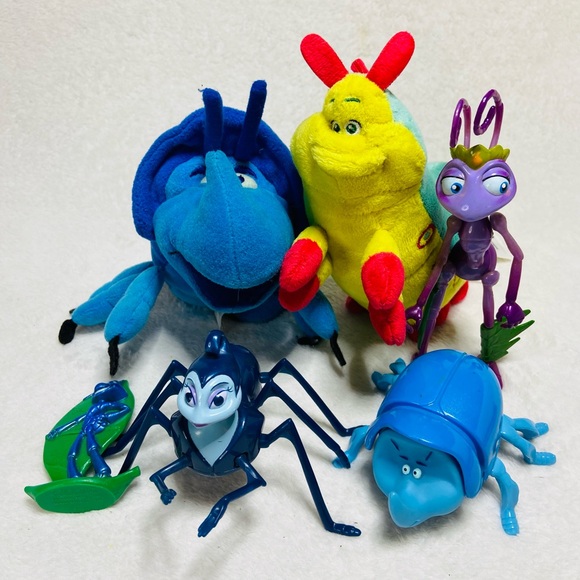 Disney | Toys | 99s Disney A Bugs Life Toy Lot Dim Heimlich Rosie Atta ...